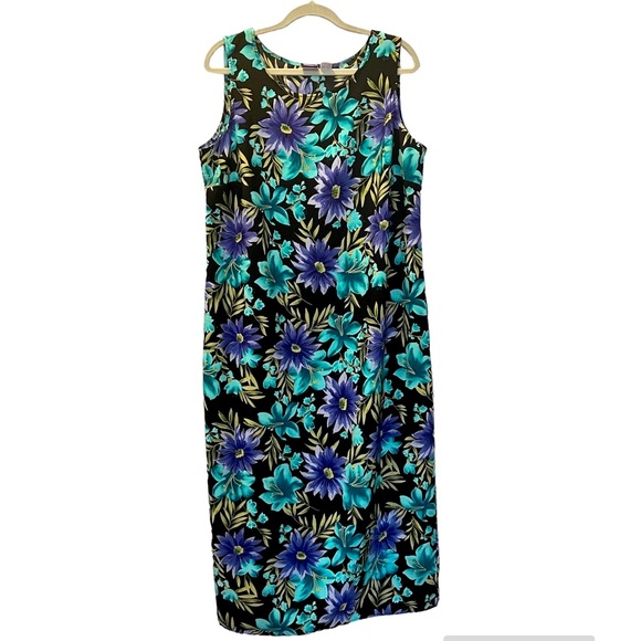 JM Collection | Dresses | Vintage Jm Collection Woman Floral Maxi Dress ...